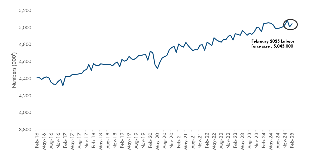 Regional Labour Markets Update – February 2025